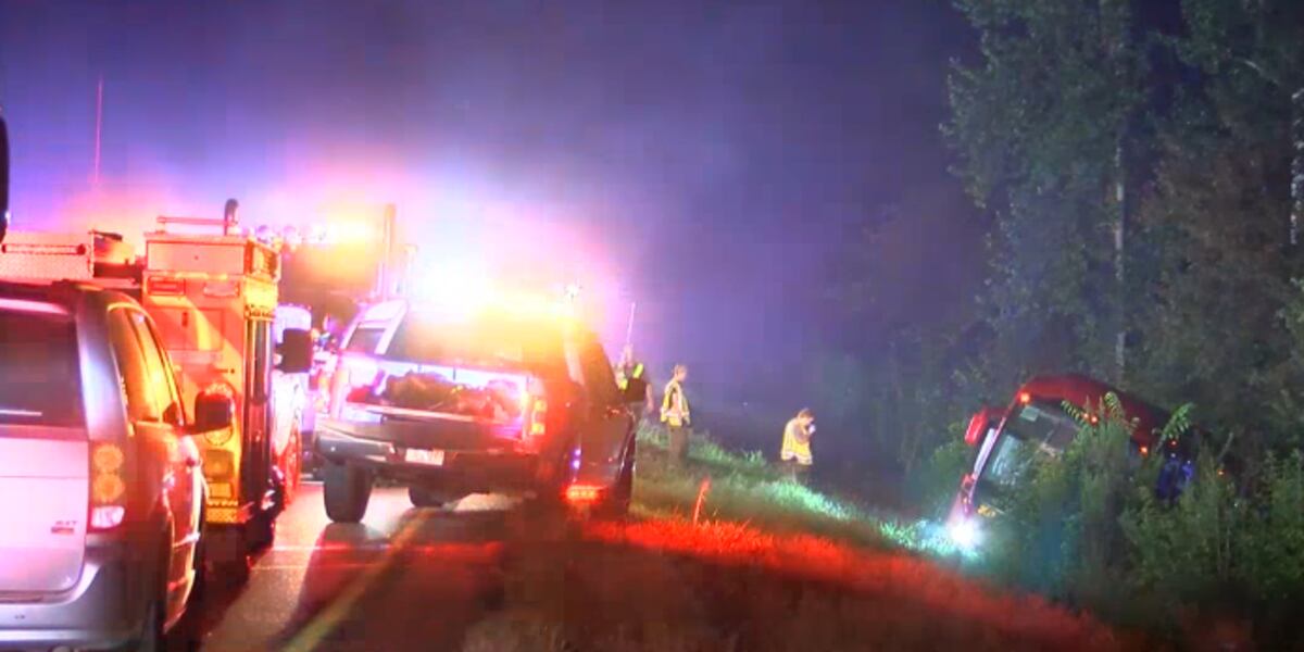 At least 7 dead, dozens more injured when bus overturns on the interstate At least 7 dead, dozens more injured when bus overturns on the interstate